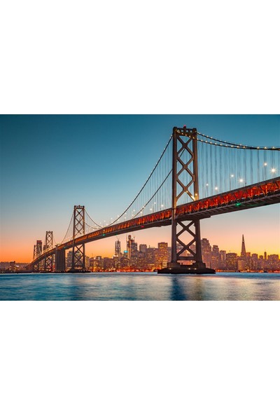 Movas Sanat Oakland Köprüsü ve San Fransisco Elmas Mozaik Tablo Mozaik Puzzle 50 x 33cm E2020510 Movas Sanat Oakland Köprüsü ve San Fransisco Elmas Mozaik Tablo Mozaik Puzzle 50 x 33cm E2020510