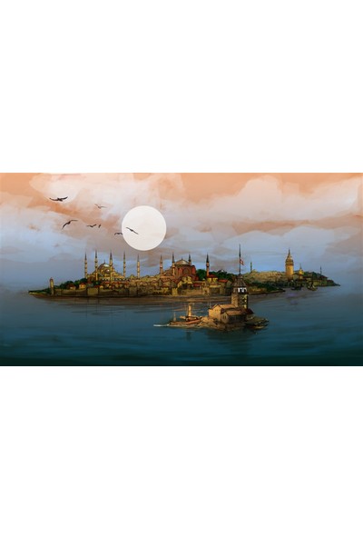 Movas Sanat İstanbul Geceleri ve Kız Kulesi Elmas Mozaik Tablo Mozaik Puzzle 50 x 26cm E2020580 Movas Sanat İstanbul Geceleri ve Kız Kulesi Elmas Mozaik Tablo Mozaik Puzzle 50 x 26cm E2020580