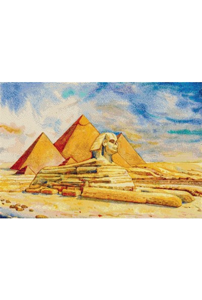 Movas Sanat Ginza'daki Büyük Piramit ve Sfenks Elmas Mozaik Tablo Mozaik Puzzle 50 x 33cm E2020941M Movas Sanat Ginza'daki Büyük Piramit ve Sfenks Elmas Mozaik Tablo Mozaik Puzzle 50 x 33cm E2020941M