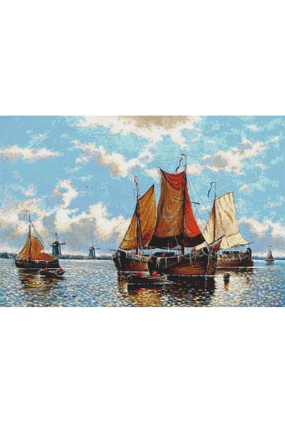 Movas Sanat Balıkçılar Elmas Mozaik Tablo Mozaik Puzzle 50 x 33cm E20201061M Movas Sanat Balıkçılar Elmas Mozaik Tablo Mozaik Puzzle 50 x 33cm E20201061M