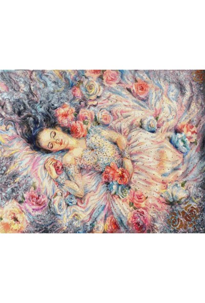 Movas Sanat Çiçekler İçinde Uyuyan Bir Kadın Elmas Mozaik Tablo Mozaik Puzzle 50 x 40cm E20201128M Movas Sanat Çiçekler İçinde Uyuyan Bir Kadın Elmas Mozaik Tablo Mozaik Puzzle 50 x 40cm E20201128M