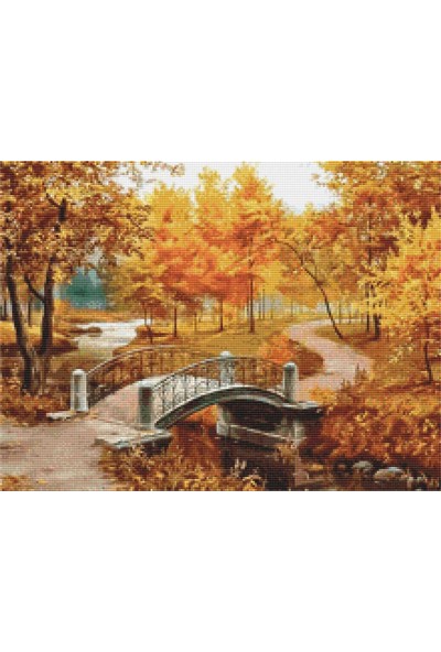 Movas Sanat Sonbahar'da Bir Park Elmas Mozaik Tablo Mozaik Puzzle 55 x 40cm E2020-1326-M Movas Sanat Sonbahar'da Bir Park Elmas Mozaik Tablo Mozaik Puzzle 55 x 40cm E2020-1326-M