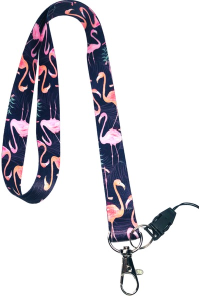 StormiStoretr Flamingo Yaka Kartı Boyun İpi ve Telefon Askısı