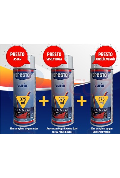 Presto Seat Kod:L0X1 Desire Kırmızı Full Boya Seti