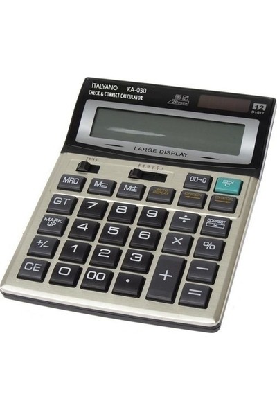 İtalyano KA-030 Digital Masaüstü Hesap Makinesi İtalyano KA-030 Digital Masaüstü Hesap Makinesi