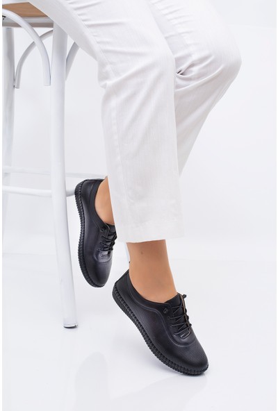 Frida Kadın Yazlık Günlük Lastik Bağcıklı Ayakkabı