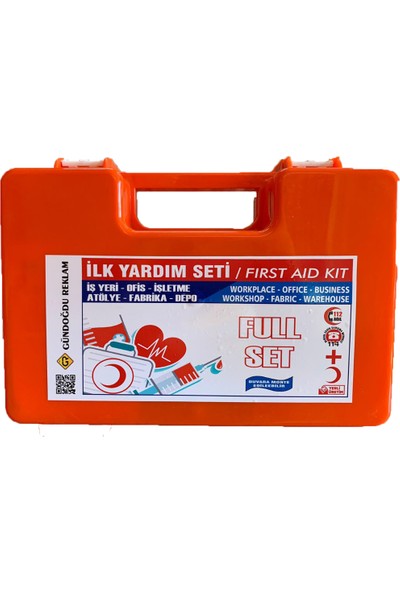 Gündoğdu Yönetmeliğe Uygun İlk Yardım Seti Çantası Ecza Dolabı 101 Parça Gündoğdu Yönetmeliğe Uygun İlk Yardım Seti Çantası Ecza Dolabı 101 Parça