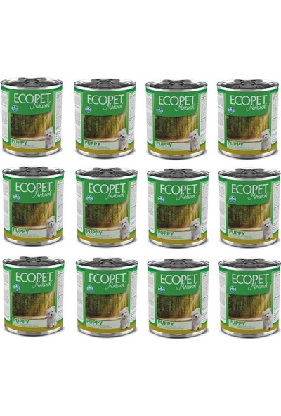 Ecopet Natural 12 Adet Yavru Köpek Konservesi 300 gr Ecopet Natural 12 Adet Yavru Köpek Konservesi 300 gr