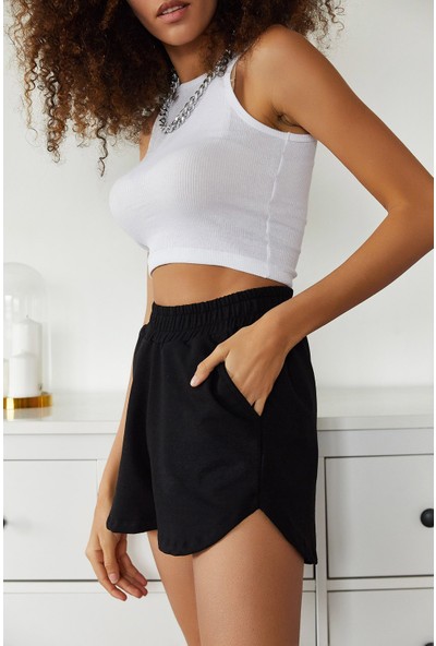 Xhan Siyah Cepli Şort 1KXK8-44715-02