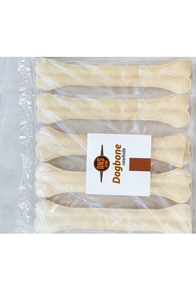 ANS Dogbone Rawhide Sütlü 27 cm 5 \'li Kemik Ans ANS Dogbone Rawhide Sütlü 27 cm 5 \'li Kemik Ans