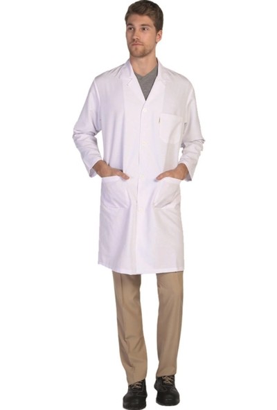 Öncü Alpaka Erkek Iş Önlüğü Doktor, Öğretmen, Laborant Önlüğü Beyaz