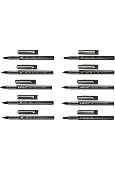 Faber-Castell Roller Kalem Vısıon 5415 Iğne Uçlu Siyah Kalem 10'lu Faber-Castell Roller Kalem Vısıon 5415 Iğne Uçlu Siyah Kalem 10'lu