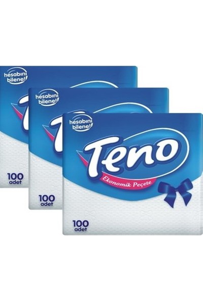 Teno Peçete 100' Lü 3 'lü Teno Peçete 100' Lü 3 'lü
