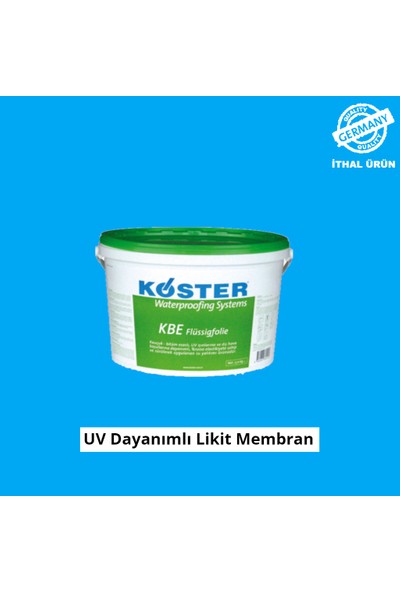Köster Kbe Flüssigfolie - 5 kg - Bitüm-Kauçuk Esaslı, Uv Dayanımlı Membran Köster Kbe Flüssigfolie - 5 kg - Bitüm-Kauçuk Esaslı, Uv Dayanımlı Membran