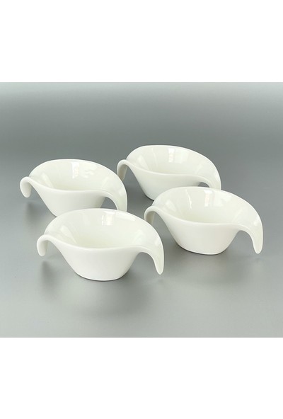 Acar 4'lü Porselen Lokumluk Kahvaltılık Küçük Form Kase V1 Acar 4'lü Porselen Lokumluk Kahvaltılık Küçük Form Kase V1
