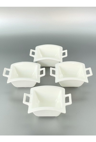 Acar 4'lü Porselen Kahvaltılık Büyük Form Kase V5