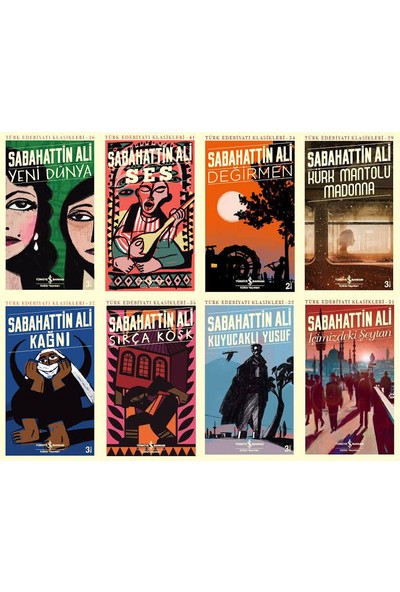 Iş Bankası Türk Edebiyatı Klasikleri Dizisi Sabahattin Ali 8 Kitap Set (Yeni Dünya, Ses, Değirmen, Kürk Mantolu Madonna, Kağnı, Sırça Köşk, Kuyucaklı Yusuf, Içimizdeki Şeytan) Iş Bankası Türk Edebiyatı Klasikleri Dizisi Sabahattin Ali 8 Kitap Set (Yeni Dünya, Ses, Değirmen, Kürk Mantolu Madonna, Kağnı, Sırça Köşk, Kuyucaklı Yusuf, Içimizdeki Şeytan)