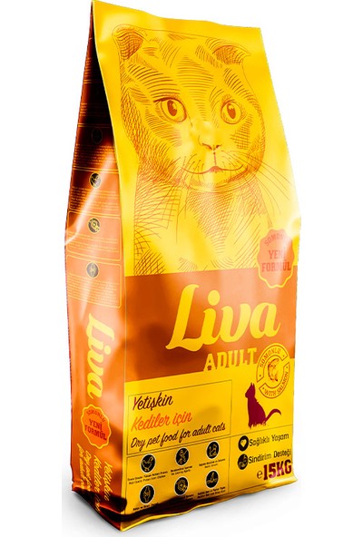 Liva Somonlu Yetişkin Kedi Maması 15 kg