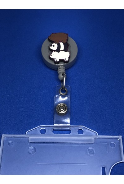 Stormistoretr Ayıcıklar Desenli Yoyo Yaka Kartı