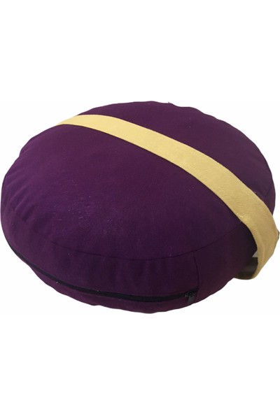 Remege Yuvarlak Meditasyon Minderi - Çift Renk - Özel Tasarım - Tay Tüyü Pamuklu Kumaş