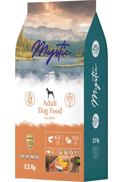 Mystic Az Tahıllı Yetişkin Köpek Maması Somonlu 5 kg Mystic Az Tahıllı Yetişkin Köpek Maması Somonlu 5 kg