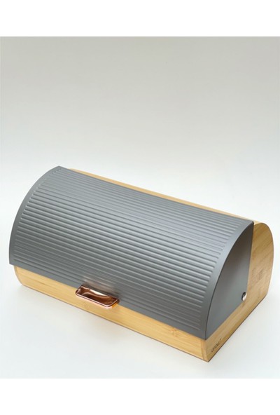 Arow Bambu Gri Lüz Ekmeklik Metal Raylı Sistem Kapaklı Arow Bambu Gri Lüz Ekmeklik Metal Raylı Sistem Kapaklı