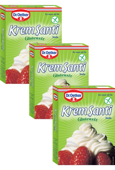 Dr Oetker Glutensiz Krem Şanti X3