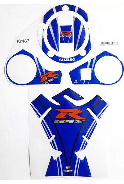 Hades Gsxr 1000 2009-16 Mavi Gri Hades Gsxr 1000 2009-16 Mavi Gri