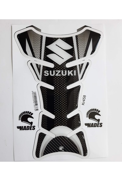 Hades Suzuki Tank Pad Beyaz Hades Suzuki Tank Pad Beyaz