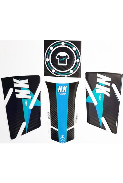 Hades Cfmoto NK400 Tank Pad Seti Turkuaz