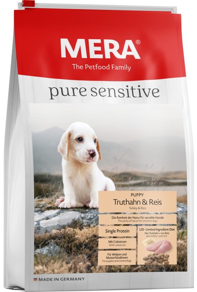 Mera Pure Sensitive Puppy Hindili Yavru Köpek Maması 4 kg Mera Pure Sensitive Puppy Hindili Yavru Köpek Maması 4 kg