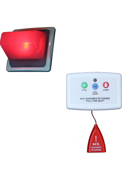 Dolunay LED Engelli Acil Çağrı Butonu ve Işıklı Ikaz Seti Dolunay LED Engelli Acil Çağrı Butonu ve Işıklı Ikaz Seti