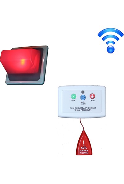 Dolunay LED Engelli Acil Çağrı Butonu ve Işıklı Ikaz Seti Kablosuz Dolunay LED Engelli Acil Çağrı Butonu ve Işıklı Ikaz Seti Kablosuz