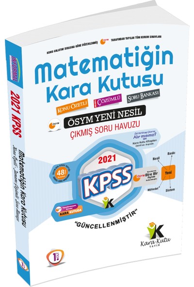 Informal Yayınları KPSS 2021 Matematiğin Kara Kutusu 1.cilt Tamamı Çözümlü Konu Özetli Soru Bankası Informal Yayınları KPSS 2021 Matematiğin Kara Kutusu 1.cilt Tamamı Çözümlü Konu Özetli Soru Bankası