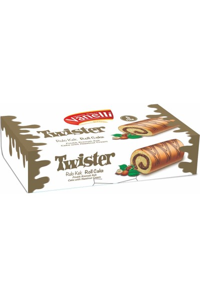 Vanelli Twister Fındık Kremalı Rulo Kek 35 gr x 5'li Vanelli Twister Fındık Kremalı Rulo Kek 35 gr x 5'li