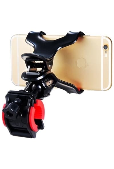 İstoc Trend Mandallı Motosiklet Bisiklet Telefon Tutucu Siyah