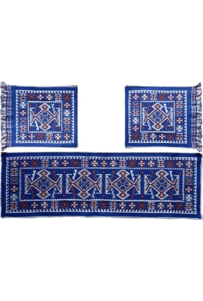 Elmas Oto Koltuk Kilim Seti Mavi Renk - Ön ve Arka Koltuk 3 Parça Takım Elmas Oto Koltuk Kilim Seti Mavi Renk - Ön ve Arka Koltuk 3 Parça Takım