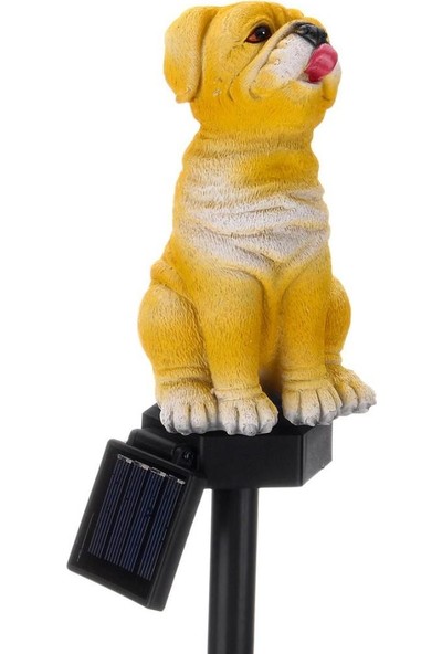Sge Köpek Figürlü Güneş Enerjili LED Bahçe Aydınlatması Işık Lamba Sge Köpek Figürlü Güneş Enerjili LED Bahçe Aydınlatması Işık Lamba