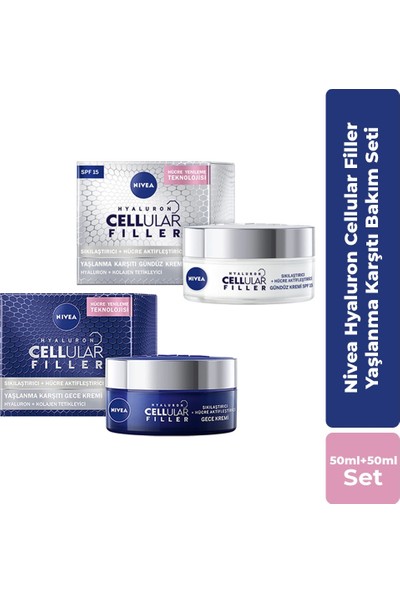 Nivea Hyaluron Cellular Filler Yaşlanma Karşıtı Bakım Seti