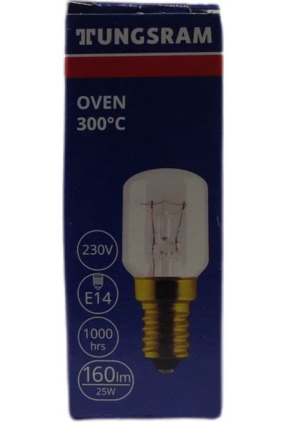 Tungsram 5 Adet Fırın Ampulü 25W E14 Duy Tungsram Tungsram 5 Adet Fırın Ampulü 25W E14 Duy Tungsram