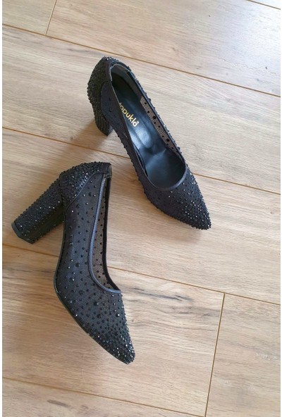 Topukla 02 Tül Taşlı Abiye Ayakkabı Topukla 02 Tül Taşlı Abiye Ayakkabı