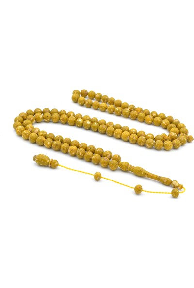 Murty99 Usta İşi Sistemli Küre Kesim 99'luk Zencefil Tesbih Orta Boy