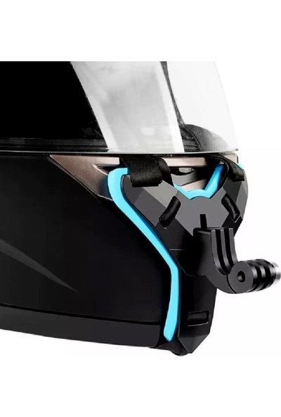 Knmaster Tüm Aksiyon Kameralara Uyumlu Kask Çene Bağlantı Kayışı Mavi Knmaster Tüm Aksiyon Kameralara Uyumlu Kask Çene Bağlantı Kayışı Mavi