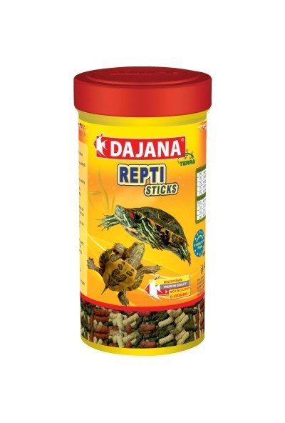 Dajana Kaplumbağa Yemi Sticks 1000 ml 90 gr Dajana Kaplumbağa Yemi Sticks 1000 ml 90 gr