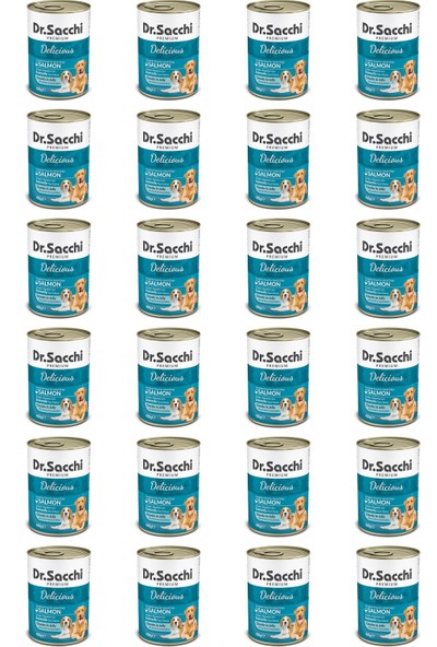 Dr. Sacchi Dr.sacchi Konserve Köpek Somonlu 400gr x 24 Adet Dr. Sacchi Dr.sacchi Konserve Köpek Somonlu 400gr x 24 Adet