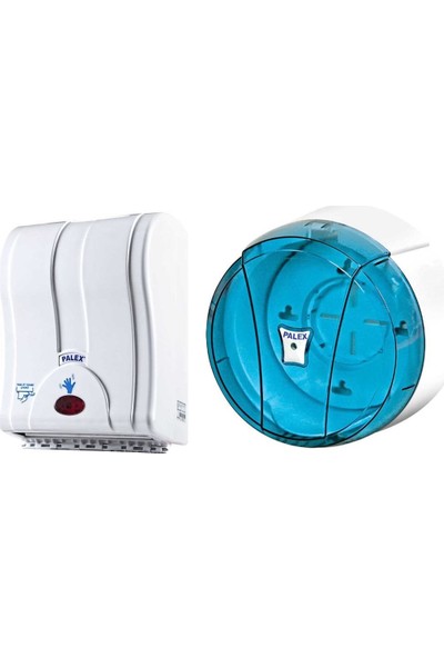 Palex 21CM Otomatik Makina Havlusu ve Palex Içten Çekmeli Tuvalet Kağıdı Dispanseri