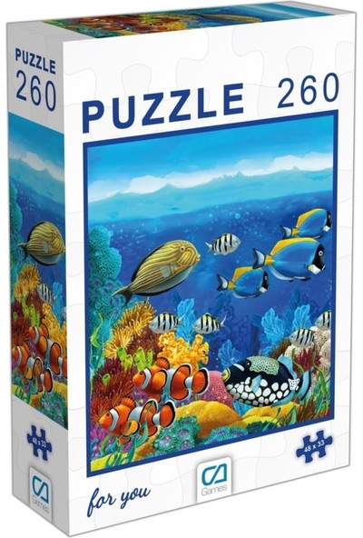 Ca Games Balıklar Puzzle 260 Parça 48 x 33 cm