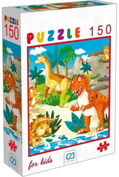 Ca Games Dinazor Puzzle 150 Parça 34 x 24 cm Ca Games Dinazor Puzzle 150 Parça 34 x 24 cm