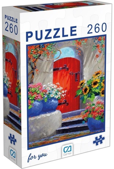 Ca Games Kırmızı Kapı Puzzle 260 Parça 48 x 33 cm