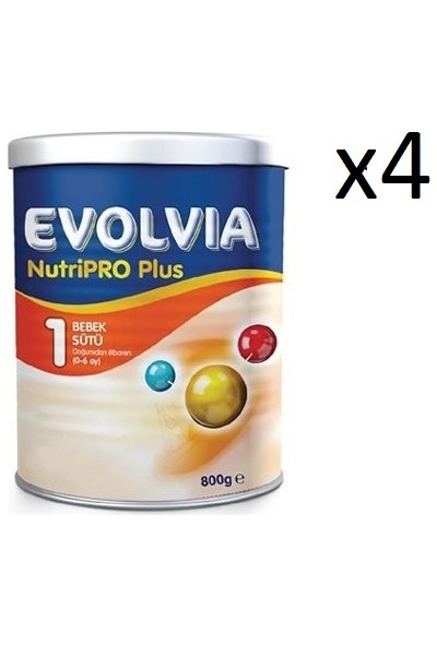 Evolvia Nutripro Plus 1 Bebek Sütü 800GR 4'lü Avantaj Paketi
